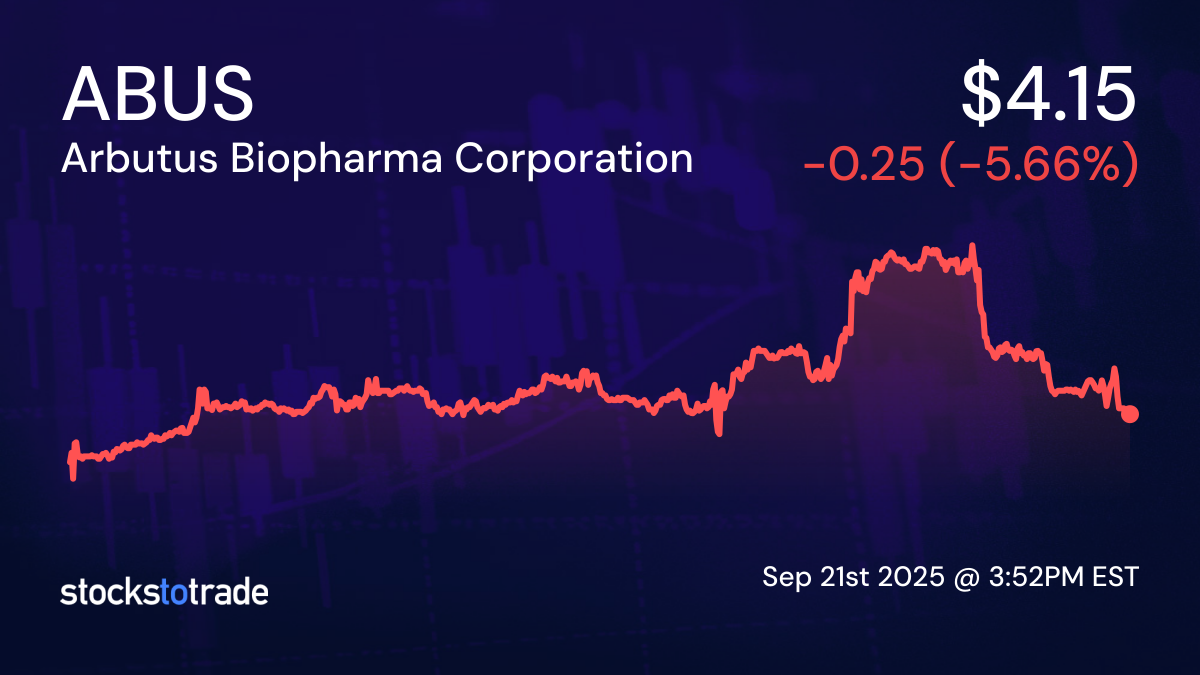 Arbutus Biopharma Corporation (ABUS) Stock Price | Live Quotes & Charts ...