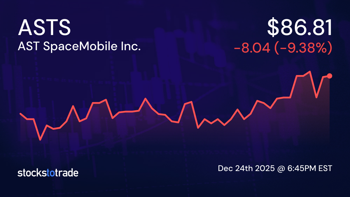 AST SpaceMobile Inc. (ASTS) Stock Price | Live Quotes & Charts | NASDAQ