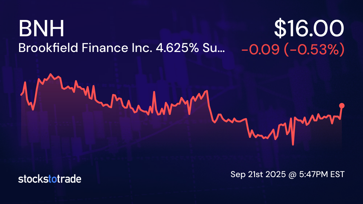 Brookfield Finance Inc. 4.625% Subordinated Notes due October 16 2080 ...