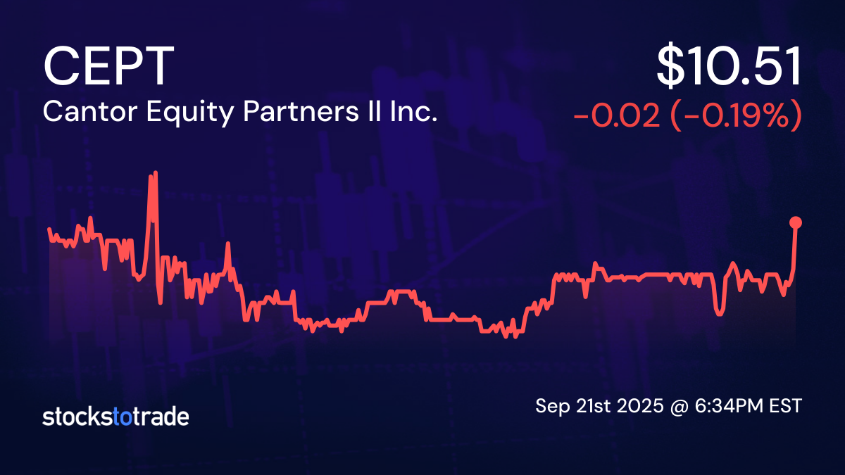 Cantor Equity Partners II Inc. (CEPT) Stock Price | Live Quotes ...