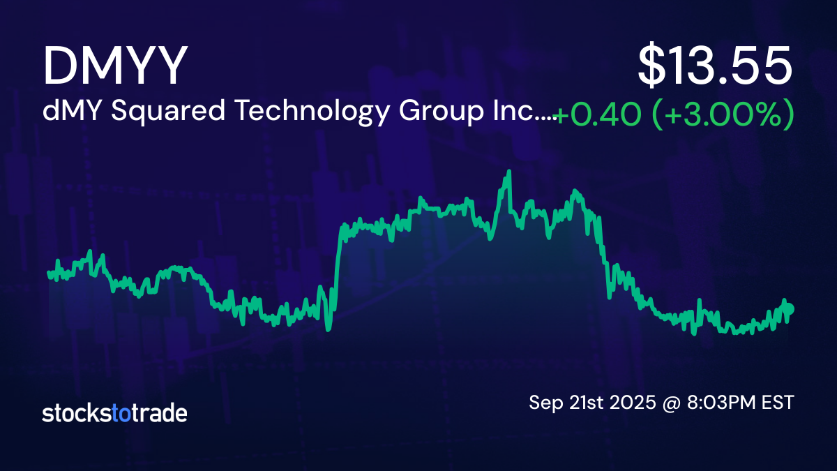 dMY Squared Technology Group Inc. Class A (DMYY) Stock Price | Live ...