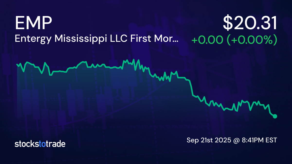 Entergy Mississippi LLC First Mortgage Bonds 4.90% Series Due October 1 ...