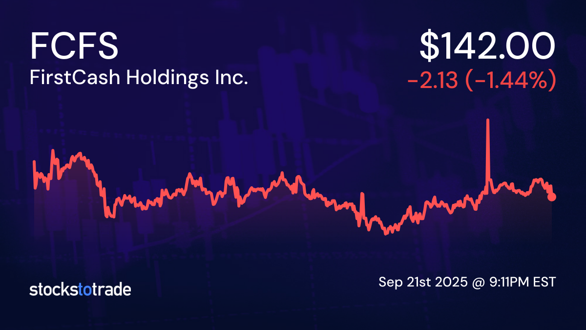 FirstCash Holdings Inc. (FCFS) Stock Price | Live Quotes & Charts | NASDAQ