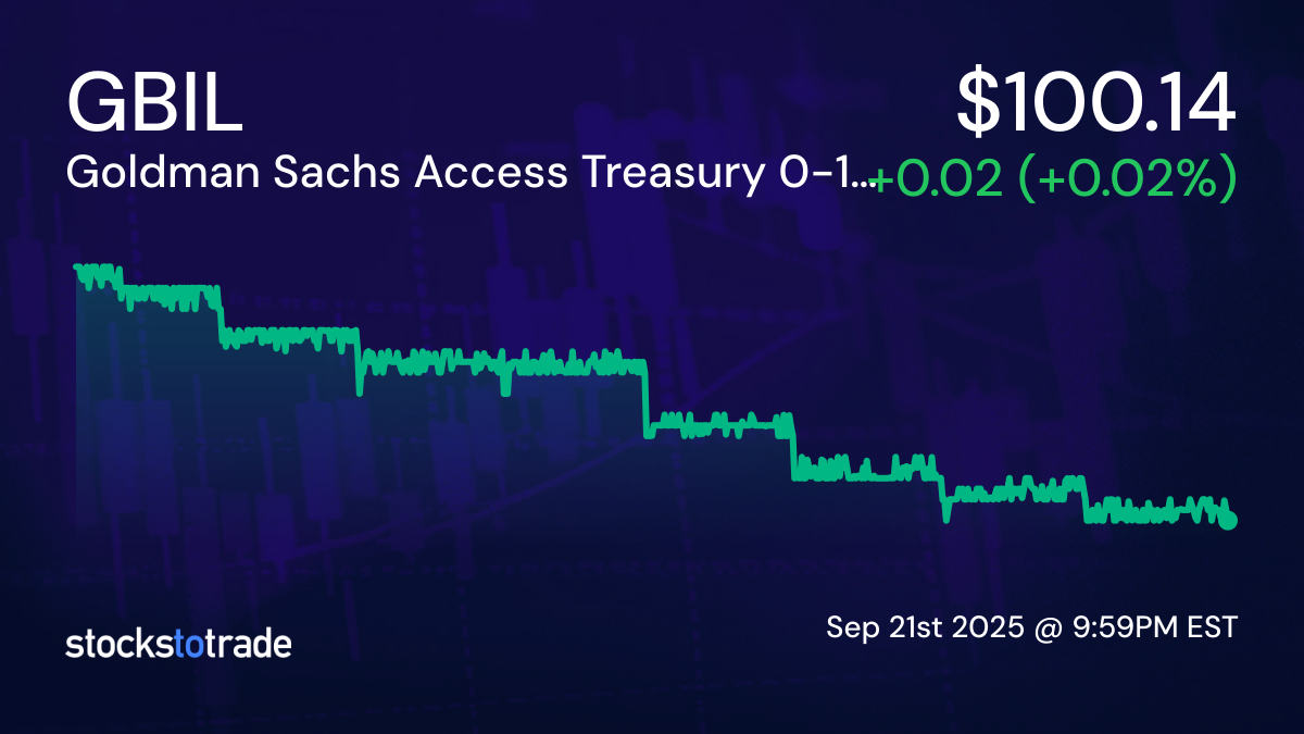 Goldman Sachs Access Treasury 0-1 Year ETF (GBIL) Stock Price | Live ...