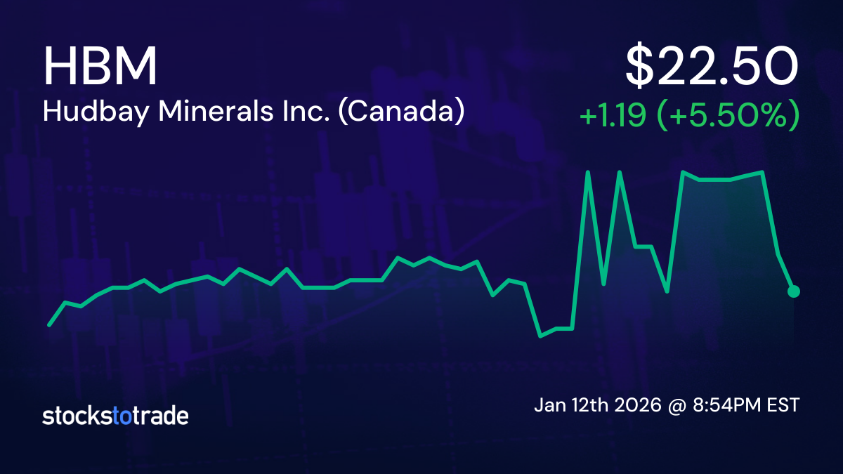 Hudbay Minerals Inc. (Canada) (HBM) Stock Price | Live Quotes & Charts ...