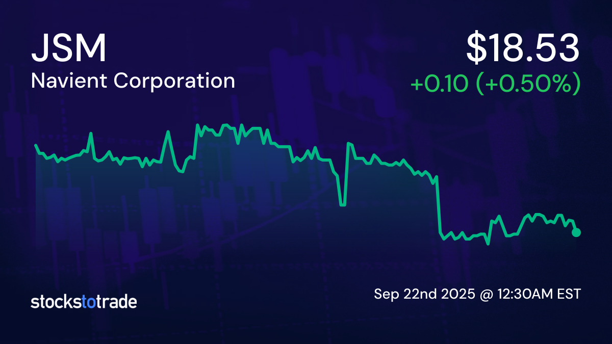 Navient Corporation (JSM) Stock Price | Live Quotes & Charts | NASDAQ