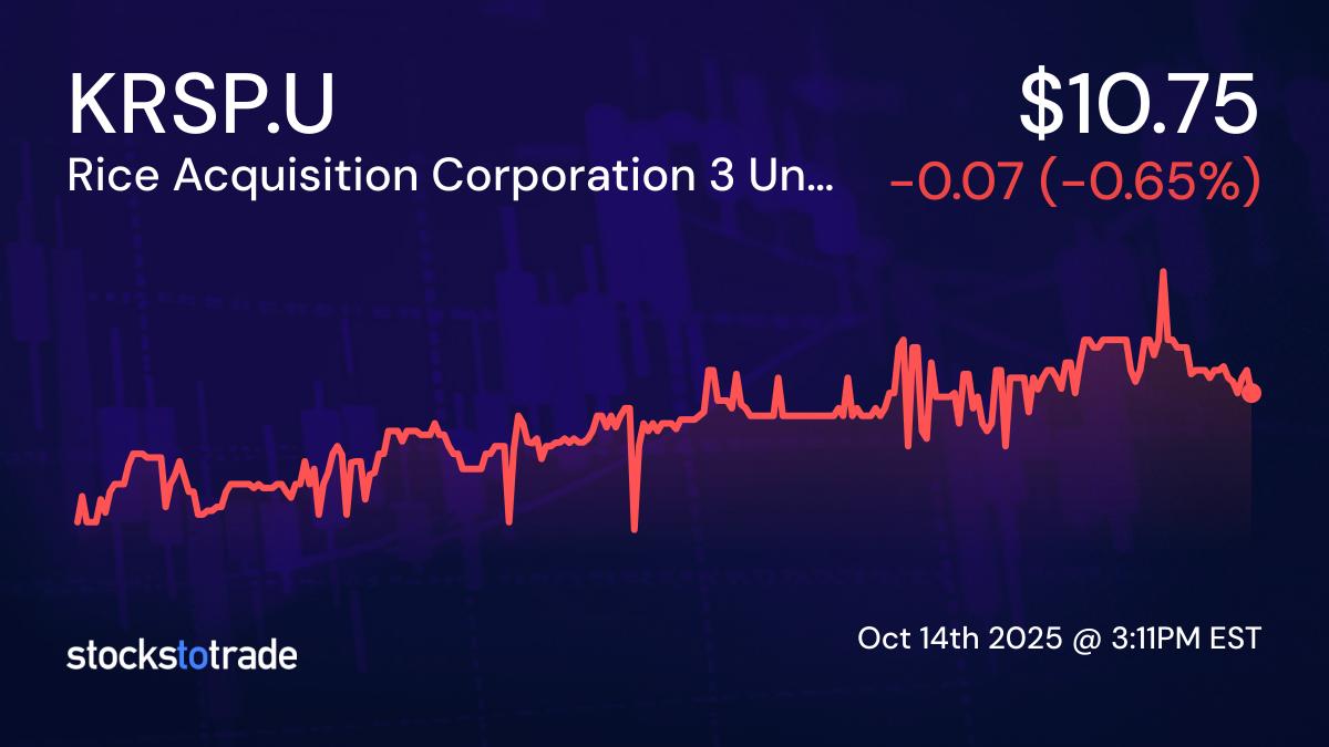 Rice Acquisition Corporation 3 Units each consisting of one Class A ...