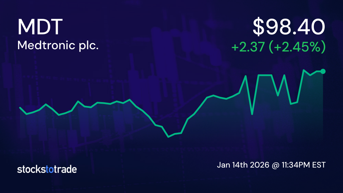 Medtronic plc. (MDT) Stock Price | Live Quotes & Charts | NYSE