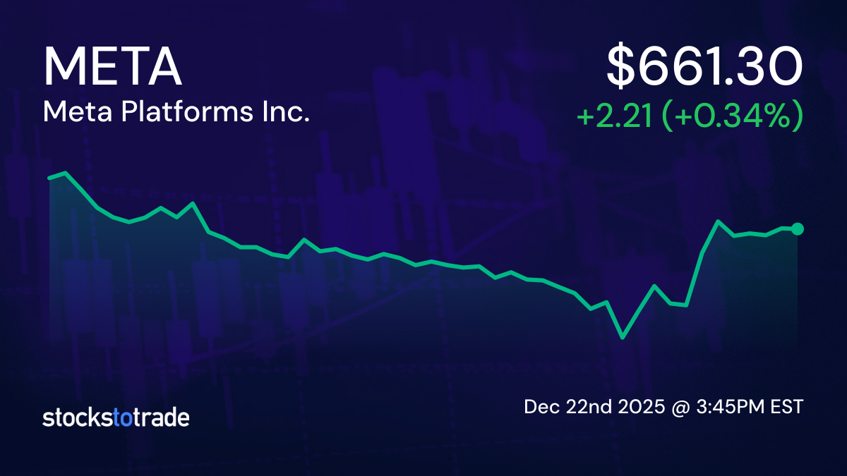 Meta Platforms Inc. (META) Stock Price | Live Quotes & Charts | NASDAQ