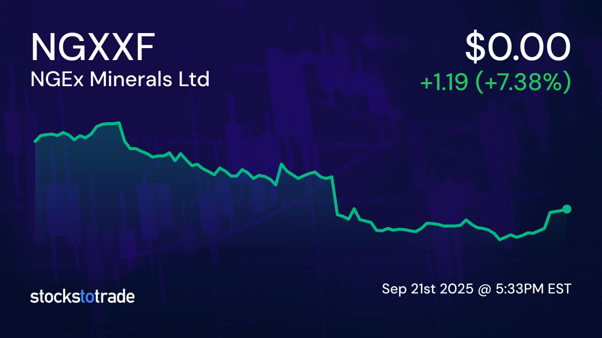 NGEx Minerals Ltd (NGXXF) Stock Price | Live Quotes & Charts | OTCQX