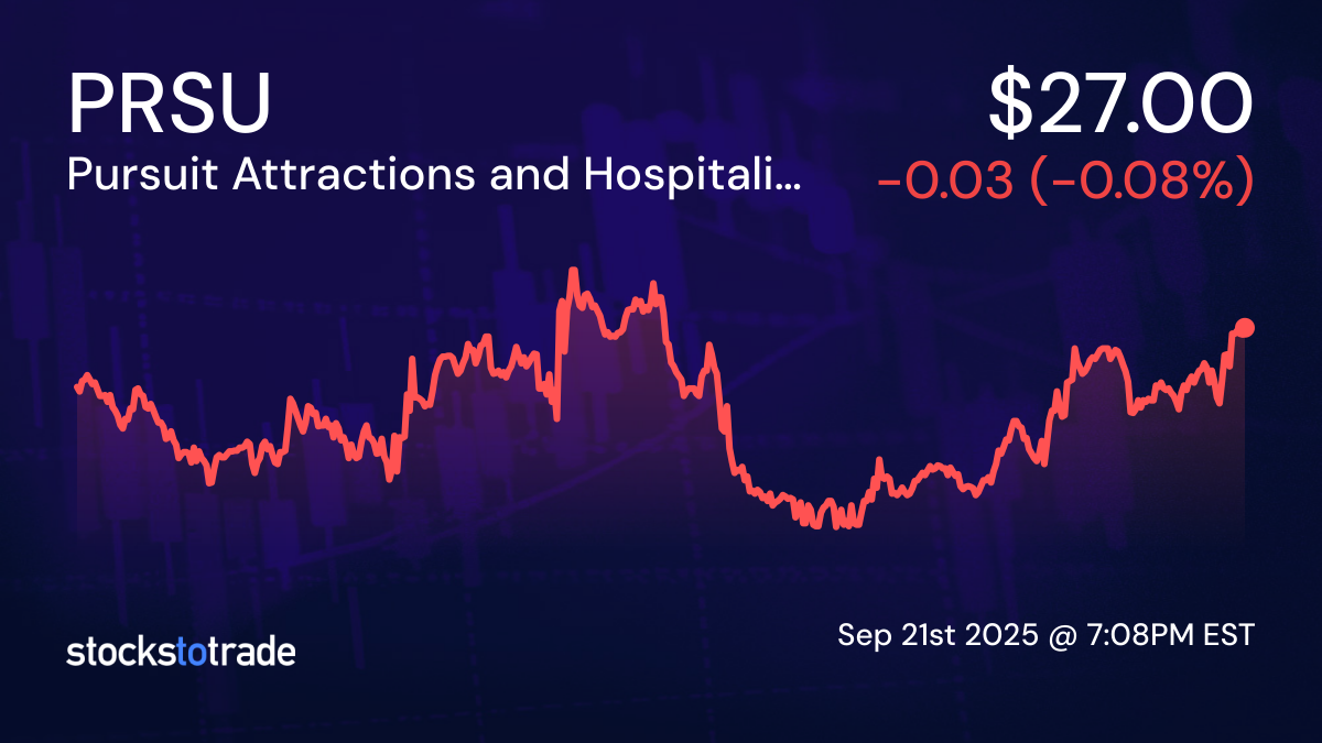 Pursuit Attractions and Hospitality Inc. (PRSU) Stock Price | Live ...