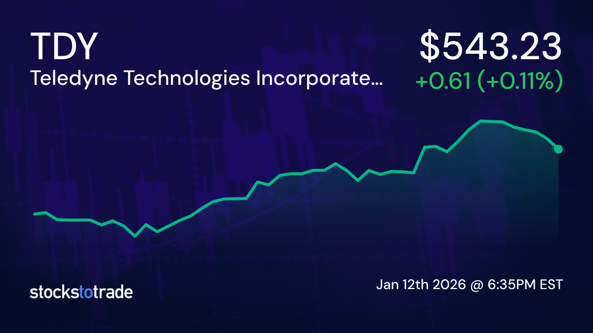 Teledyne Technologies Incorporated (TDY) Stock Price | Live Quotes ...